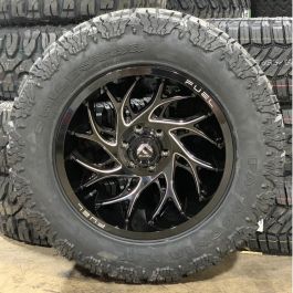 20x10 Fuel D741 Runner 6x5.5 Wheels 35" Milestar Patagonia MT Tires ...